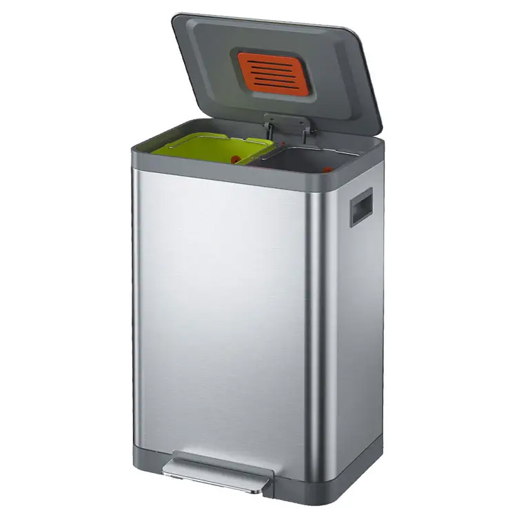 HODR Dual Compartment Pedal Bin 18L +18L - Nordics Bins