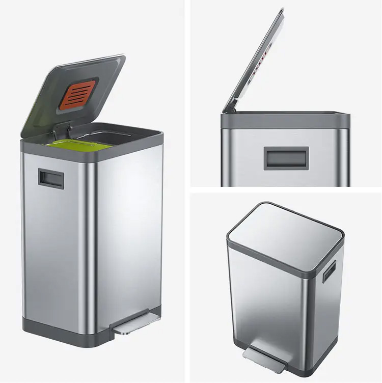 HODR Dual Compartment Pedal Bin 18L +18L - Nordics Bins